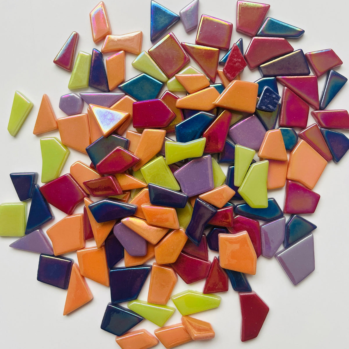 Irregular Mosaic Tiles - Tiles for mosaic crafts Iridescent Tiles ...